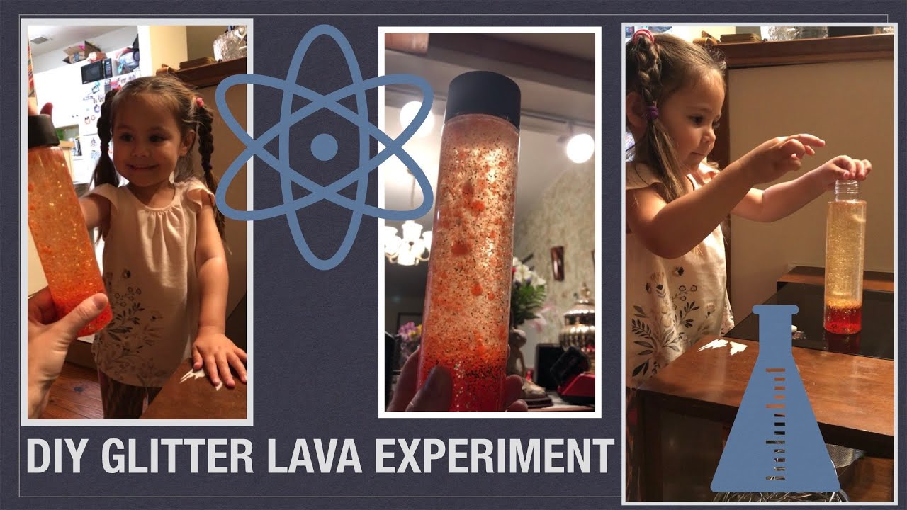 DIY Glitter Lava Experiment - YouTube
