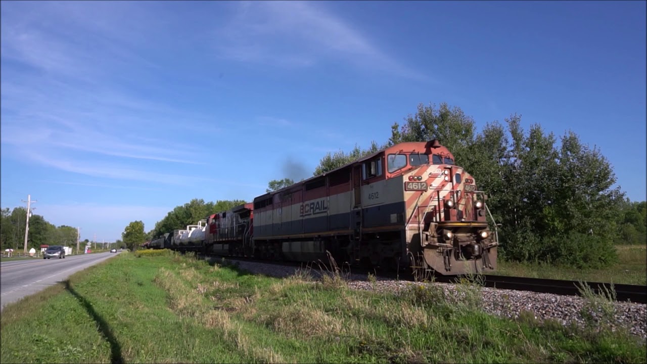 Chasing CN 323 with BCOL 4612 leading! - YouTube