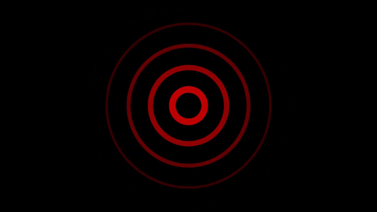Free - Red Color Radio Wave Radar Waves indication waves animation on ...