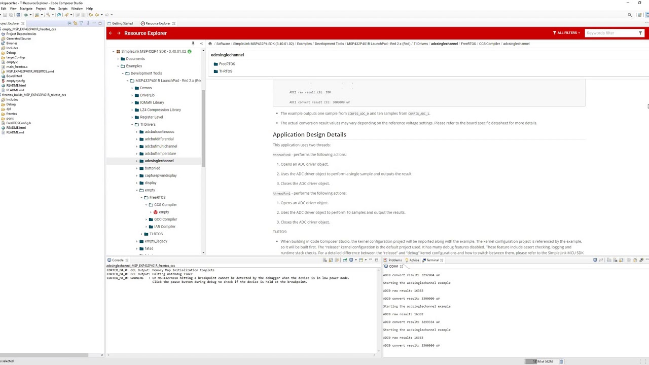Freertos with ADC support - YouTube