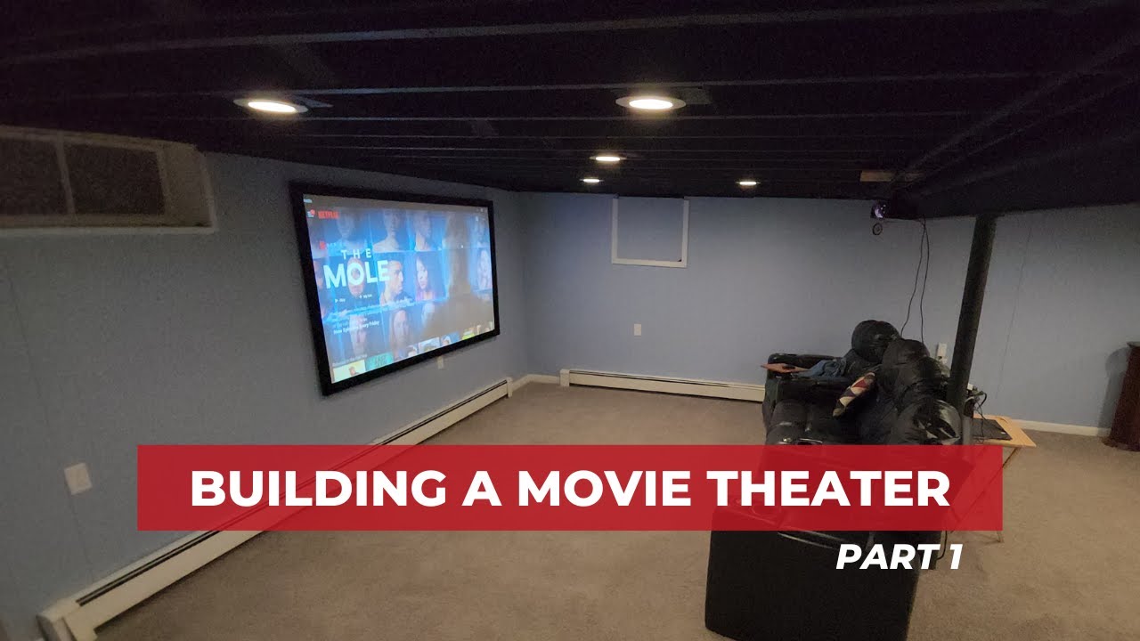 Turning Our Basement Into Home Movie Theater: PART 1 - YouTube
