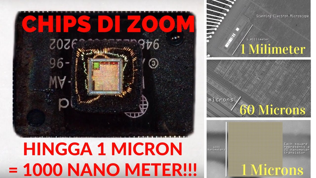 CHIPS KOMPUTER DI ZOOM Hingga 1 MICRONS!! = 1000 NANOMETERS! - YouTube