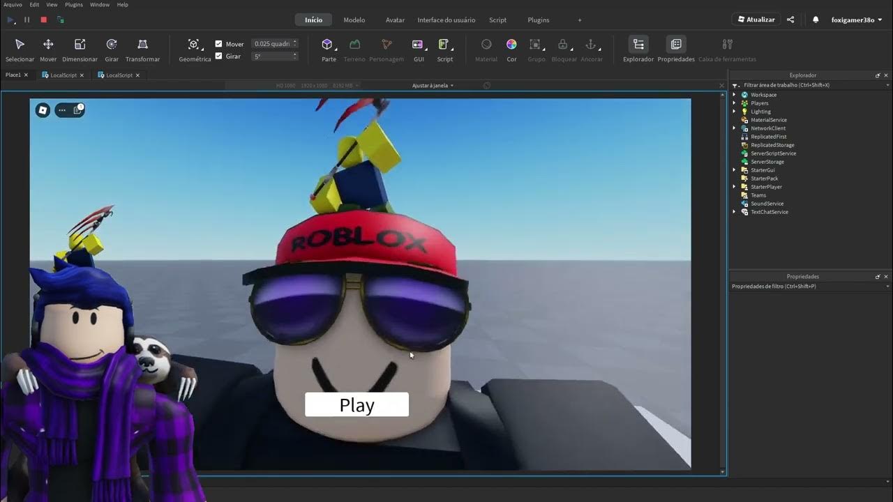 Roblox Studio | Como fazer um menu básico com camera! - YouTube