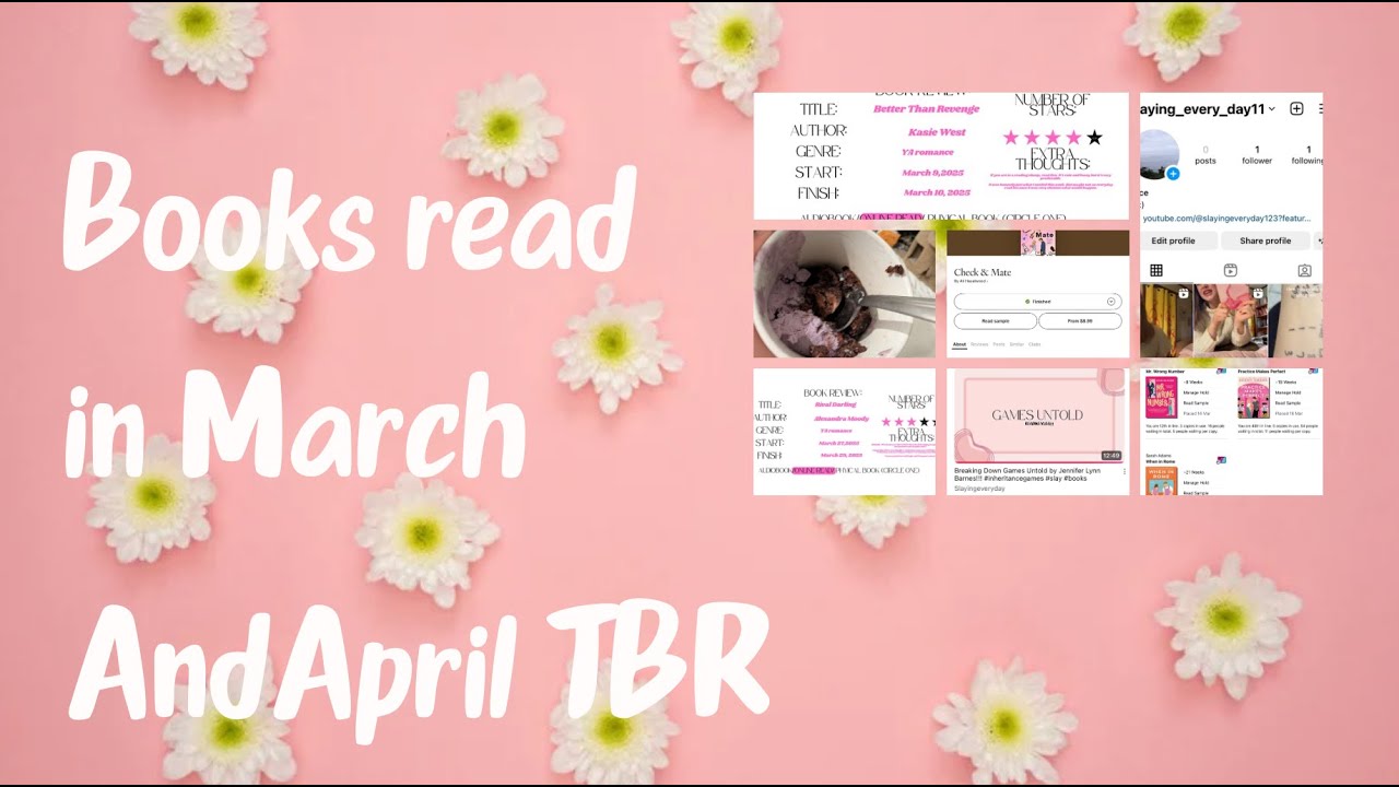 All the Books I read in March + April TBR - YouTube
