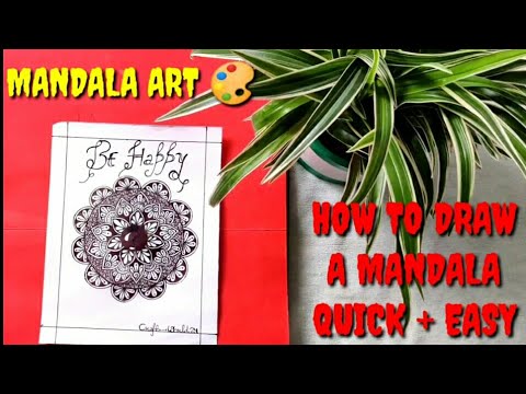 How to Draw Mandala Art || Semi-Circle Mandala || How to draw Mandala ...