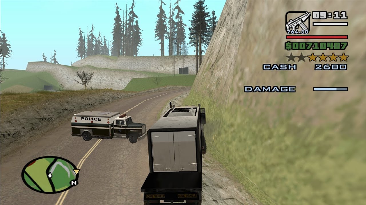 Trucking mission 5 with a 4 Star Wanted Level - GTA San Andreas - YouTube