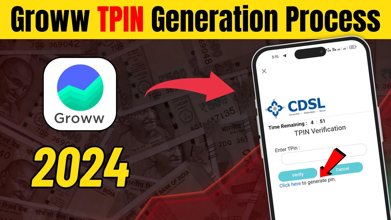 TPin generate kaise kare groww | How to Generate TPin in CDSL | tpin in ...
