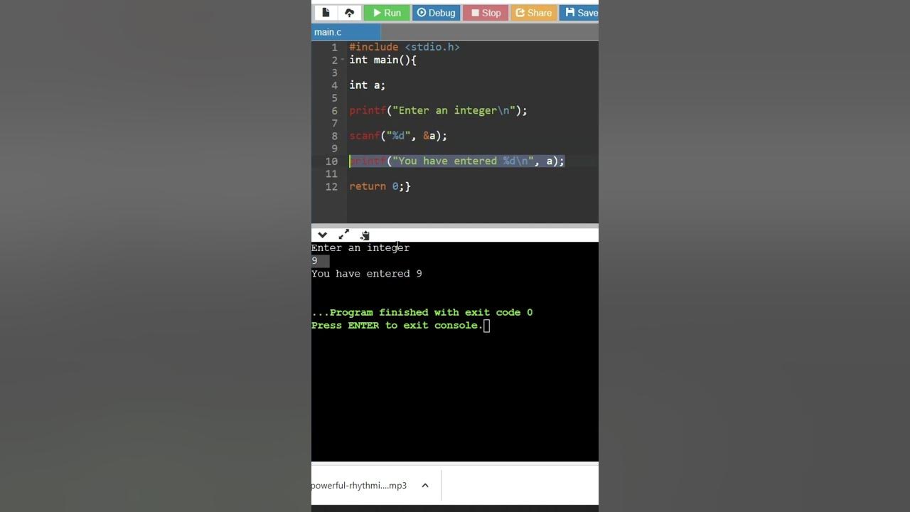 C Integer #techwithstreak - YouTube