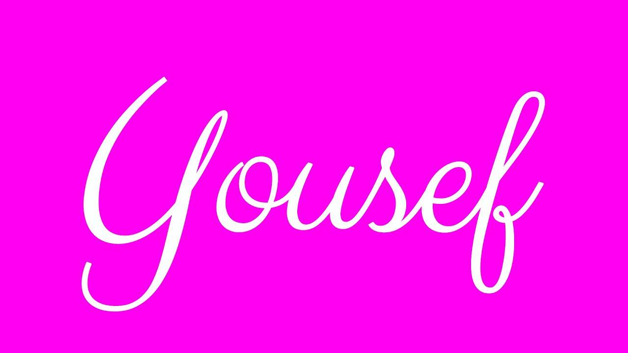 Learn how to Sign the Name Yousef Stylishly in Cursive Writing - YouTube
