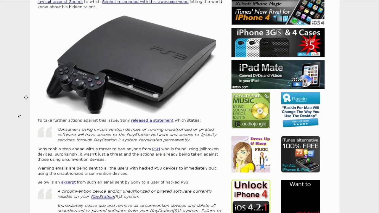 Sony Bans PlayStation 3/PS3 Jailbreak Users From PSN - YouTube