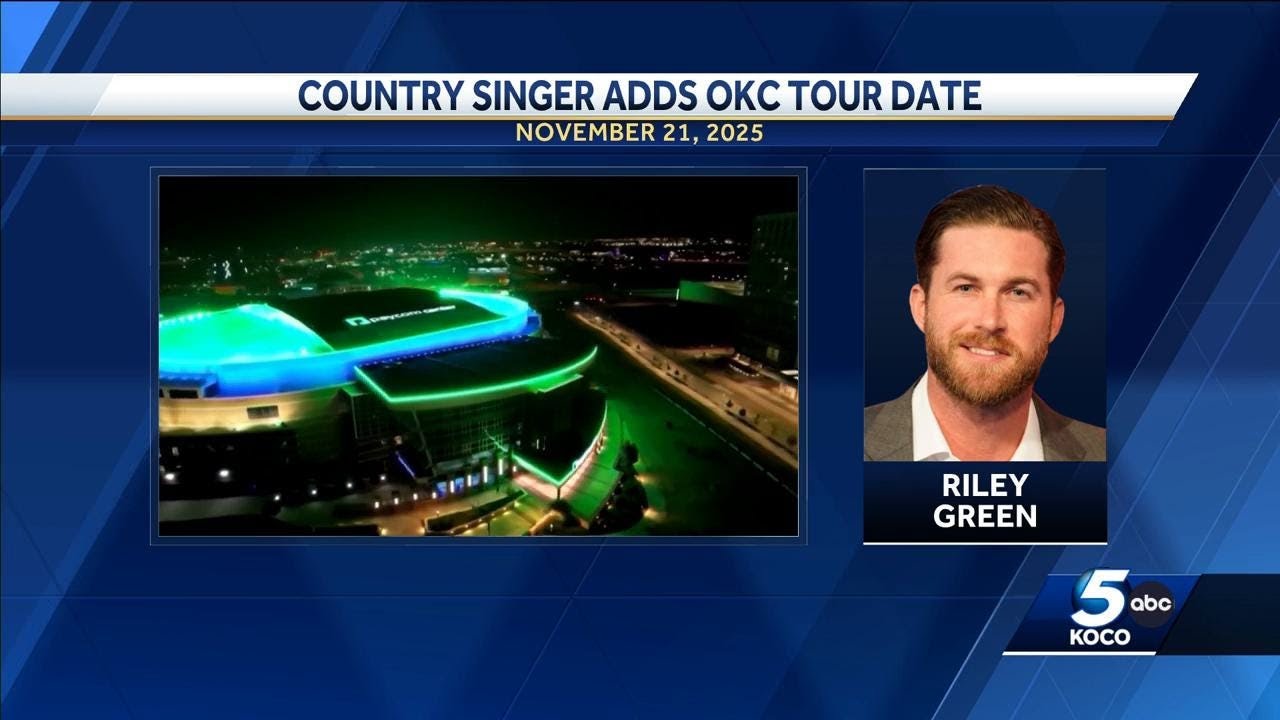 Country singer Riley Green adds Oklahoma City tour date - YouTube