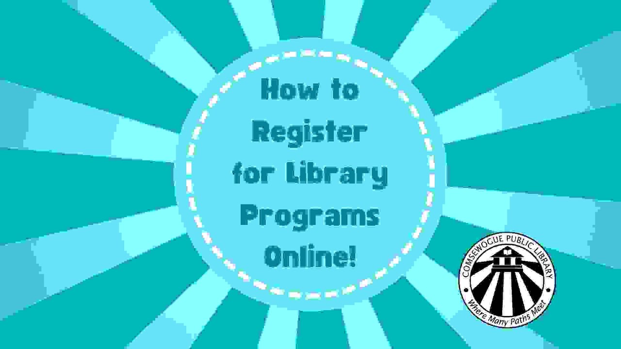 How to Register for Library Programs Online! - YouTube