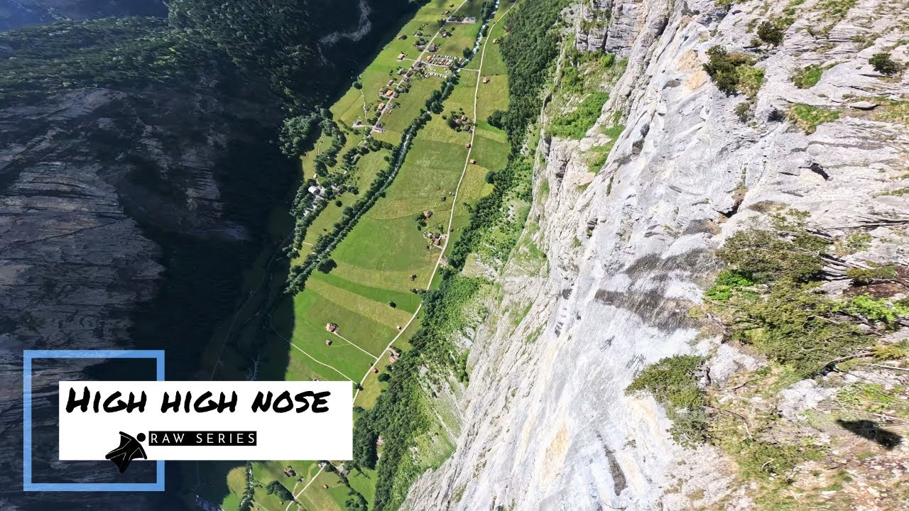 Wingsuit BASE jump - High High Nose Switzerland (4K) | RAW SERIES - YouTube