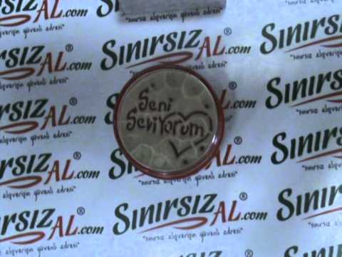 Kumdan Öpüşen Çocuklar & Seni Seviyorum Görsel Kumdan Hediye