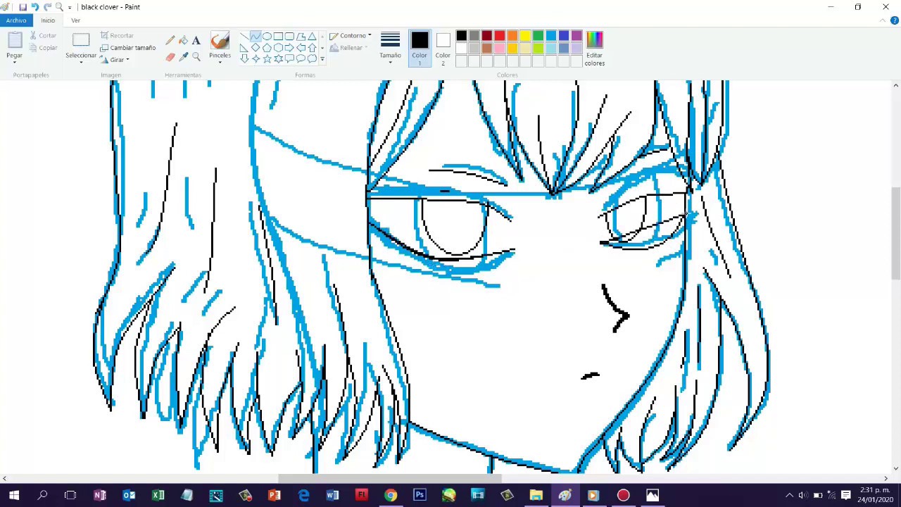 SPEEDPAINT BLACK CLOVER NERO - YouTube