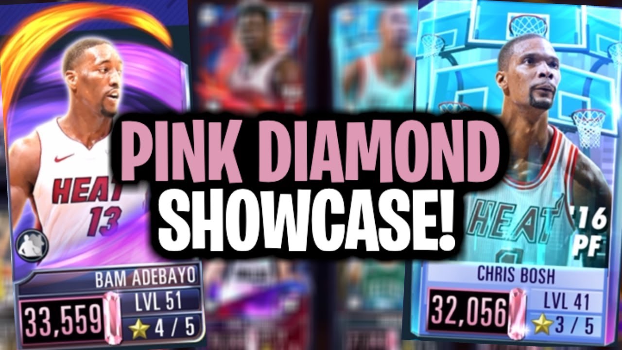 PINK DIAMOND SHOWCASE! All Of My Cards! | NBA 2k Mobile Season 2 - YouTube
