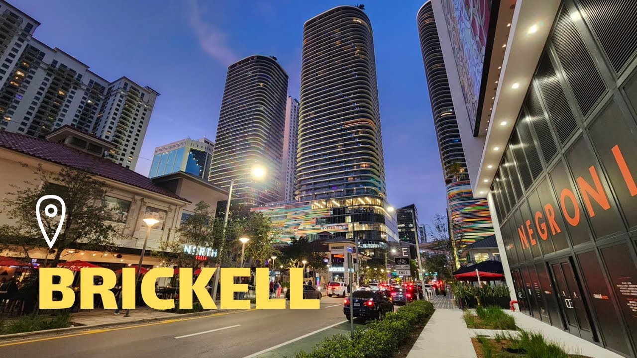 BRICKELL 4K | Miami Florida | Night Walking Tour - YouTube