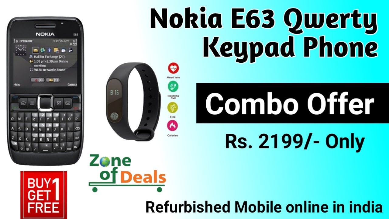 Nokia E63 Qwerty Keypad Phone - With 3G + Wi-Fi - 100% Original ...