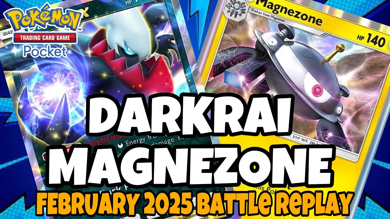 Darkrai Magnezone Deck | Pokemon TCG Pocket Battle Replay February 2025 ...