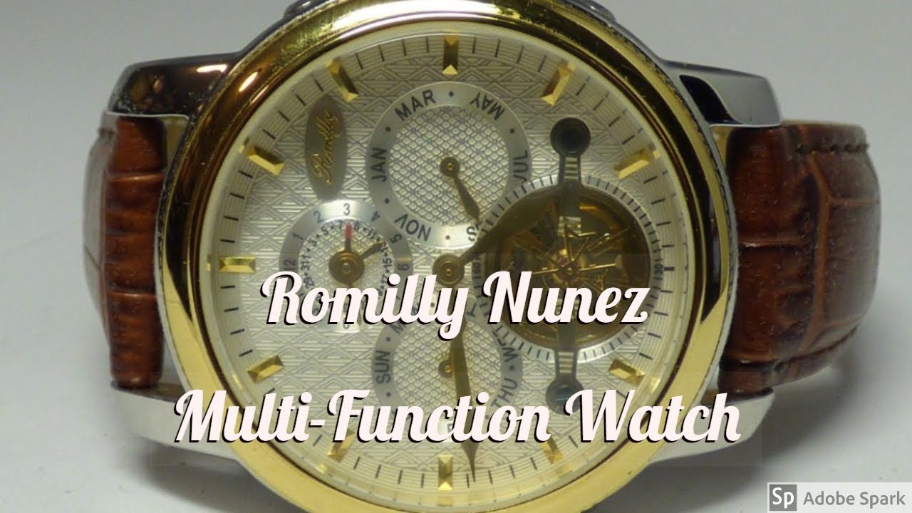 Romilly Nuñez Multi-Function Mechanical Watch Review - YouTube
