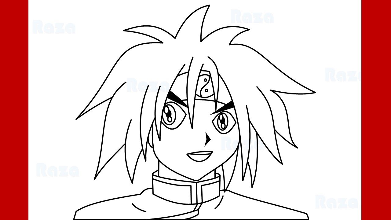 How To Draw Ray Kon From Beyblade Step By Step Drawing - YouTube