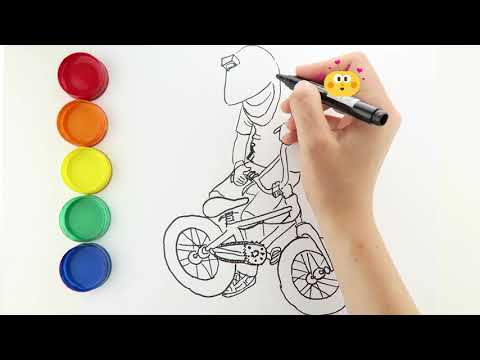 How to draw BMX CAIDEN : "A super easy drawing video for children ...