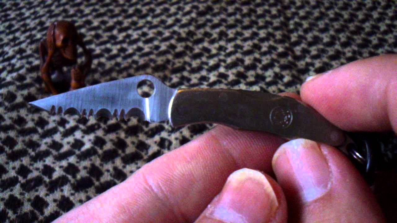 spyderco mini police - YouTube