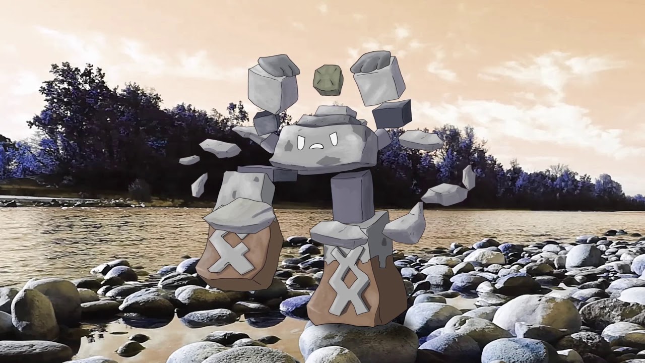 Pokemon Evolution: 874 Stonjourner HD - YouTube