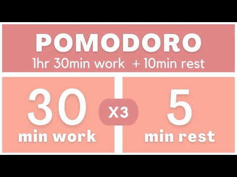 Técnica Pomodoro 30/5 - Pomodoro Timer