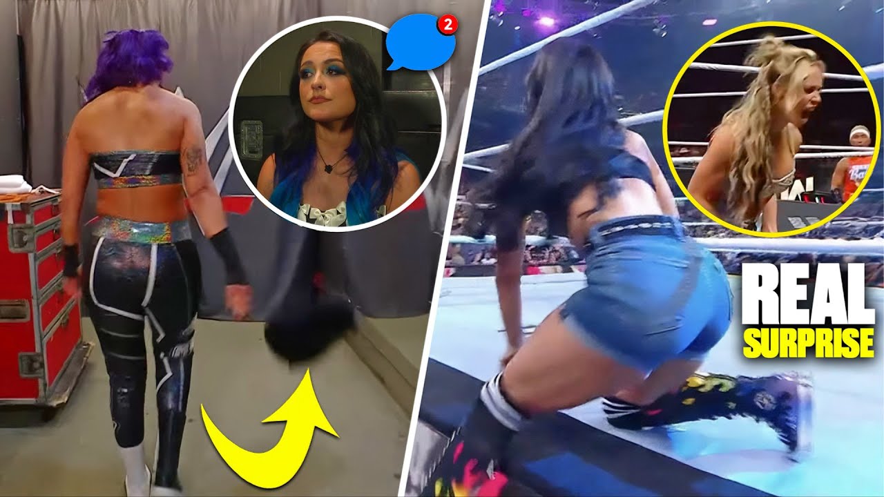 AJ Lee RETURNS w/ NEW Surprise For Becky Lynch! (Bayley DROPS Scary ...