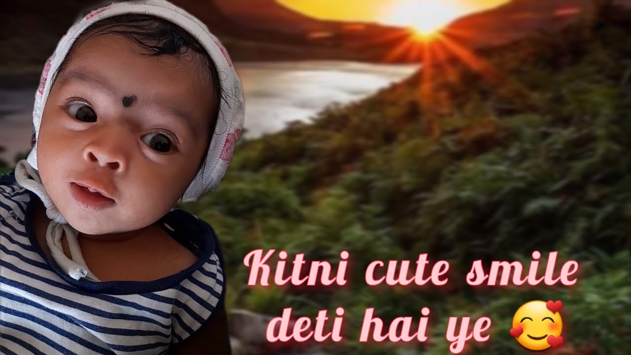 Kitni cute smile deti hai ye || masti time with divyanshi || my cute ...