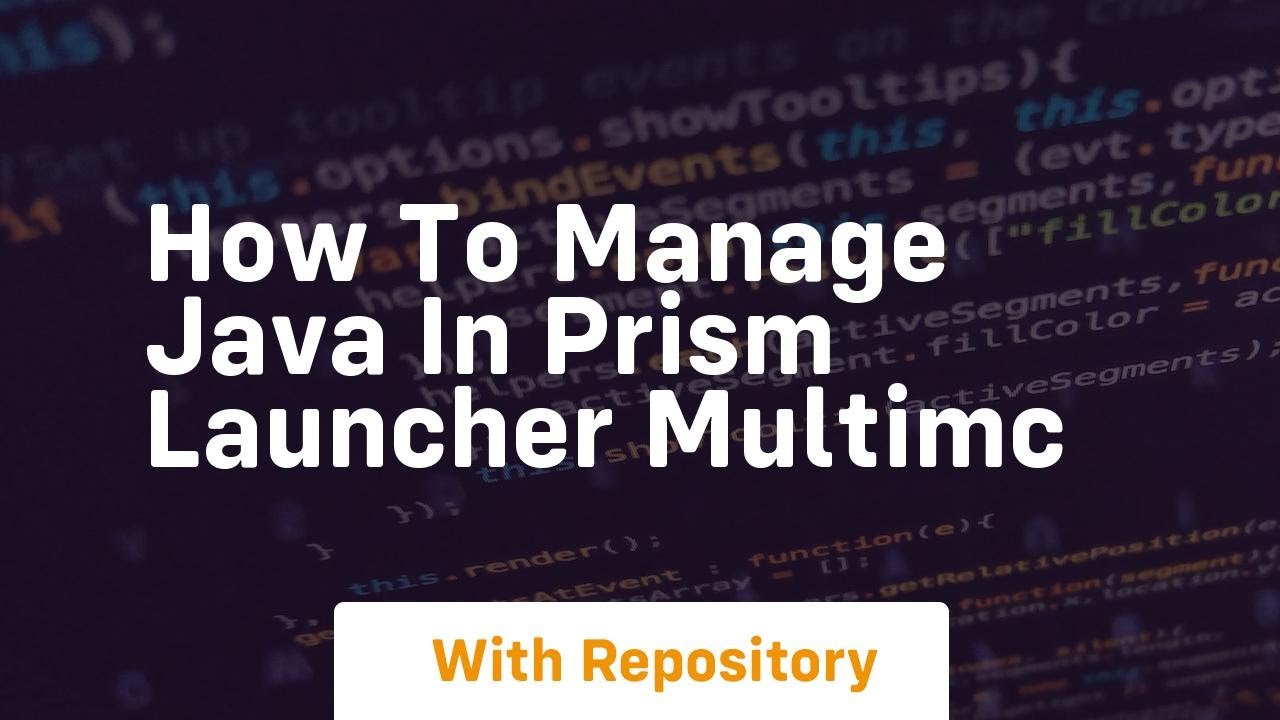 how to manage java in prism launcher multimc - YouTube