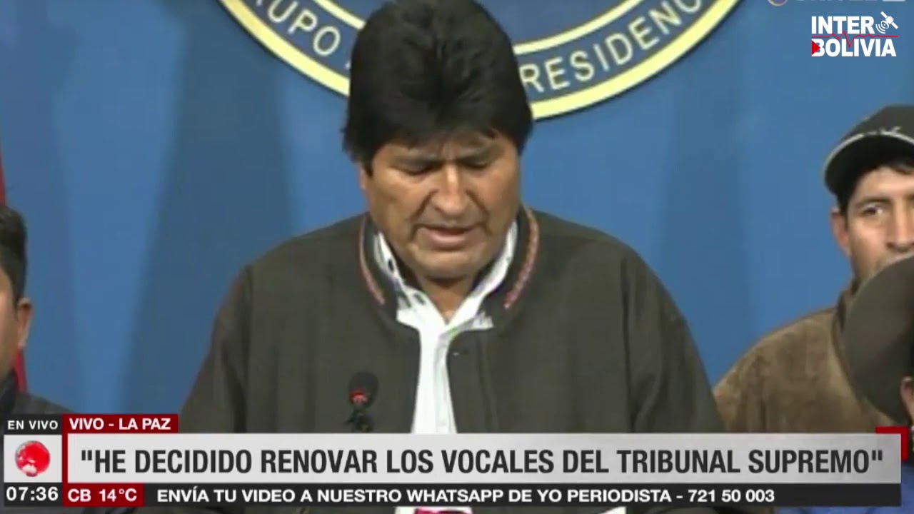 🔴 EVO MORALES convoca NUEVAS ELECCIONES en Bolivia 🇧🇴 #interbolivia ...