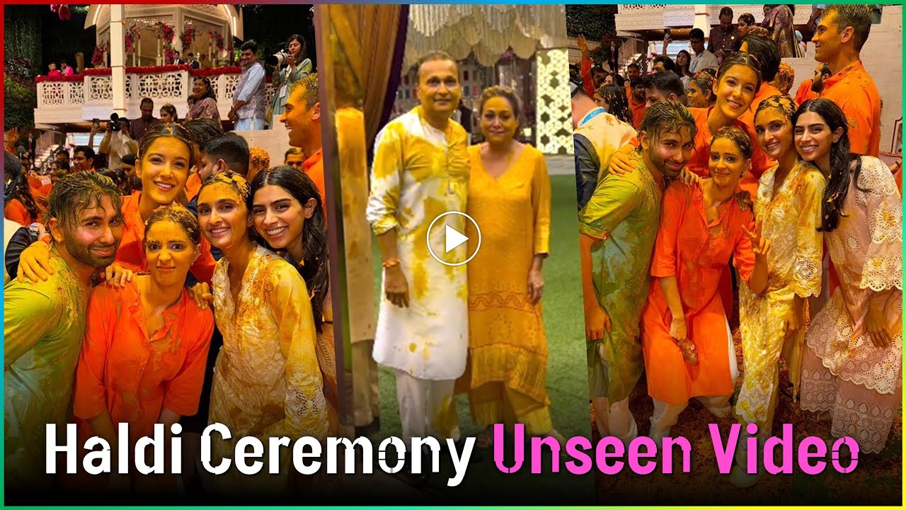 Anant Ambani- Radhika Merchant Haldi Ceremony Unseen Moments - YouTube