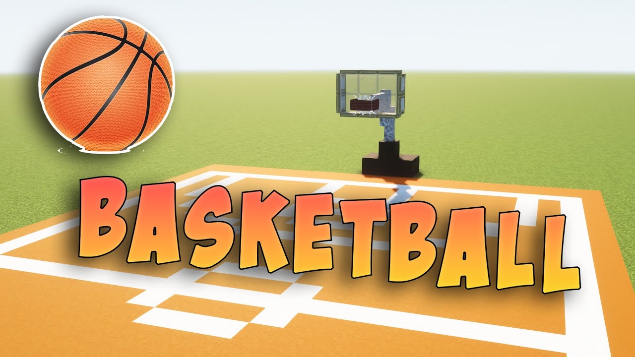 BASKETBALL COURT in MINECRAFT bauen TUTORIAL - YouTube