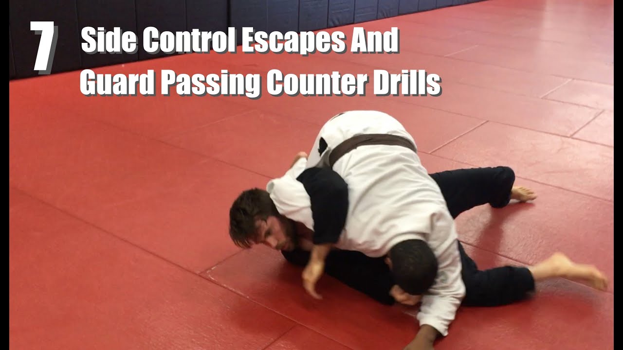 7 BJJ Side Control Escape And Guard Passing Counter Drills - YouTube