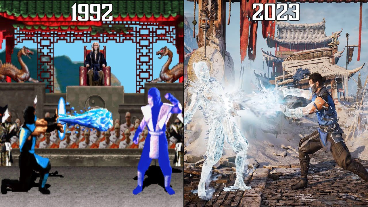 Sub-Zero "Double Ice Ball" Evolution - Mortal Kombat 1-12 (1992-2023 ...