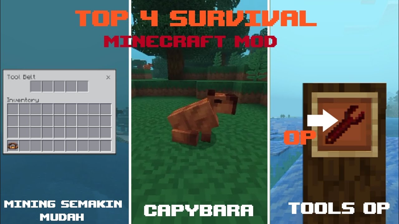 Top 4 survival mod in Minecraft 1.21+ - YouTube