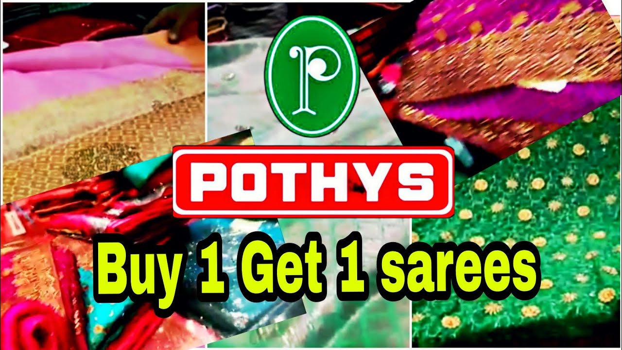 Pothys Buy1Get1 sarees ||combo sarees||👌👌நம்ம கோவை போத்திசின் அழகான ...
