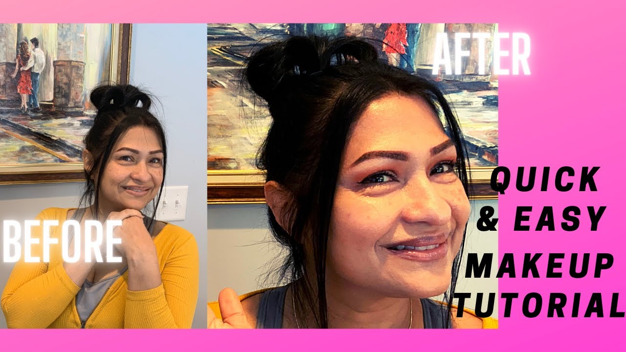 QUICK & EASY MAKEUP TUTORIAL UNDER 10 MIN - YouTube