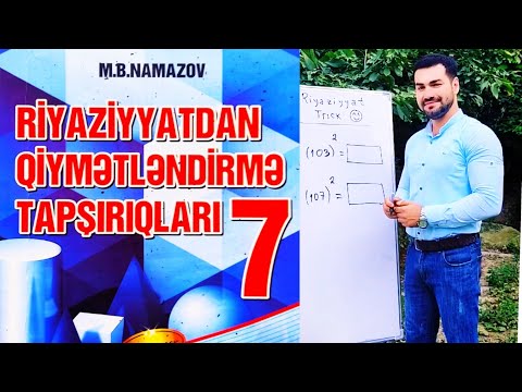 7 sinif Namazov üçbucağın bucaqları cəmi.Düzbucaqlı üçbucaq B variantı #riyaziyyat #7sinif #online