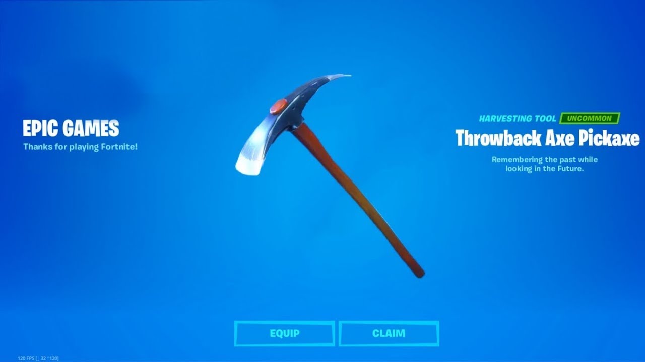 How to Get OG PICKAXE In Fortnite FREE! Unlock Throwback Pickaxe In ...