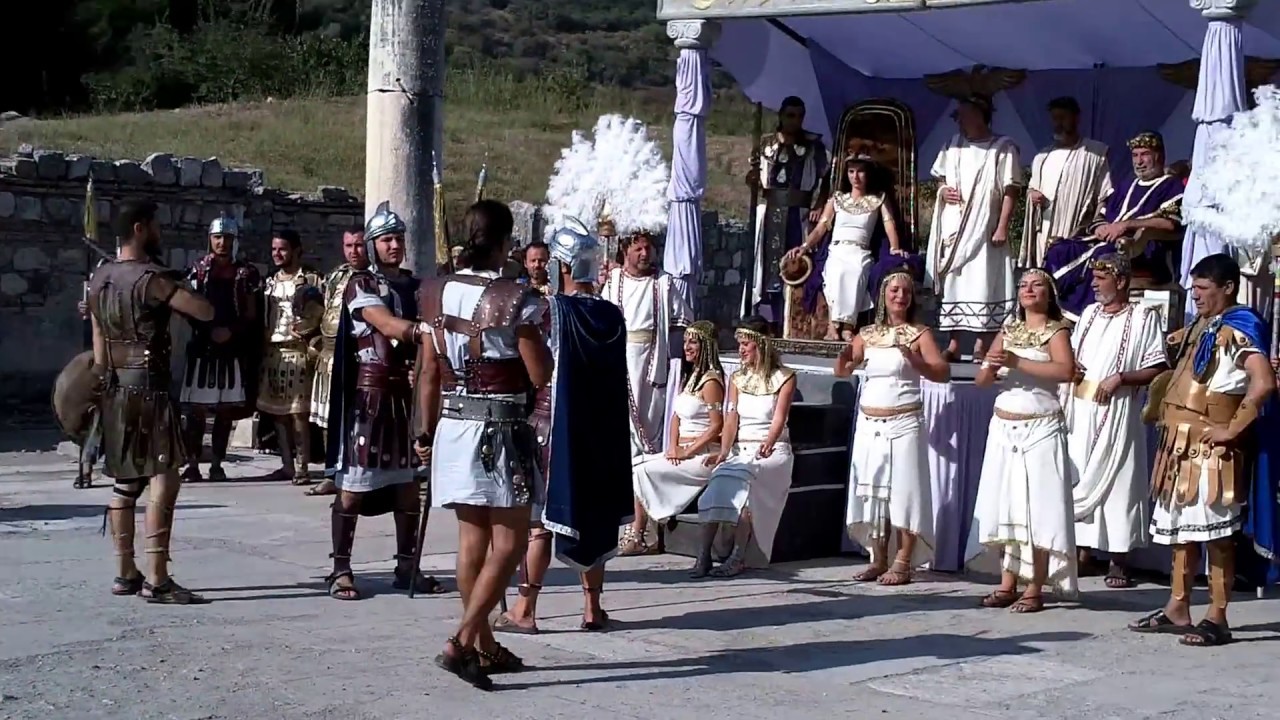 Show at Ephesus Recreates Visit of Antony and Cleopatra in 33 BC - YouTube