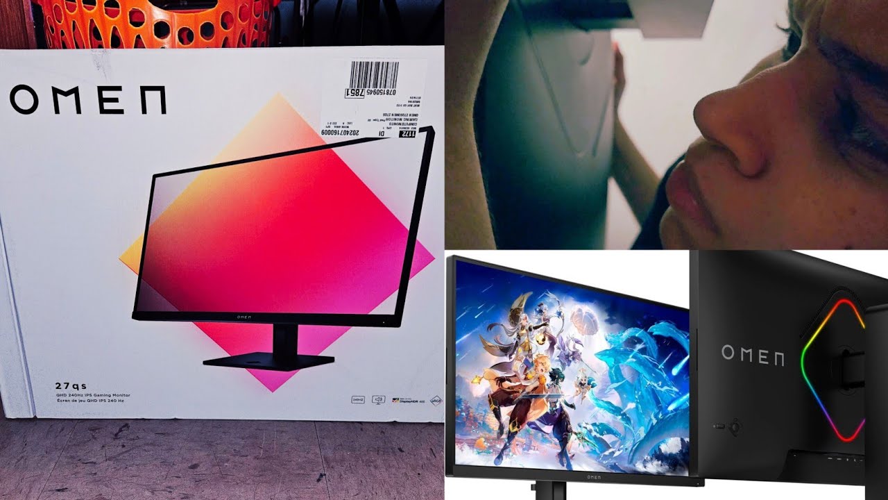 HP OMEN Gaming Monitor Power ON & Small Setup with Xbox Series S ...