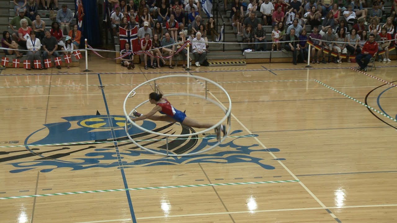 WC 2013 in Wheel Gymnastics Junior woman Kim Otten 3rd Place - YouTube