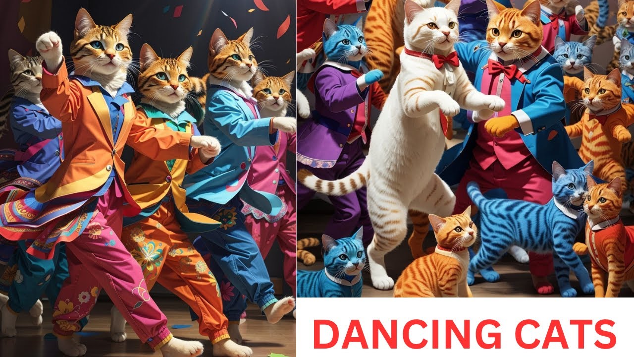 DANCING CATS| Funny Game| Toddlers Games - YouTube