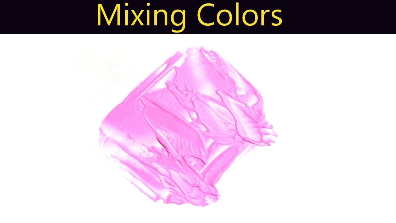 How To Make Rich Pink Color Paint - Mixing Colors - YouTube