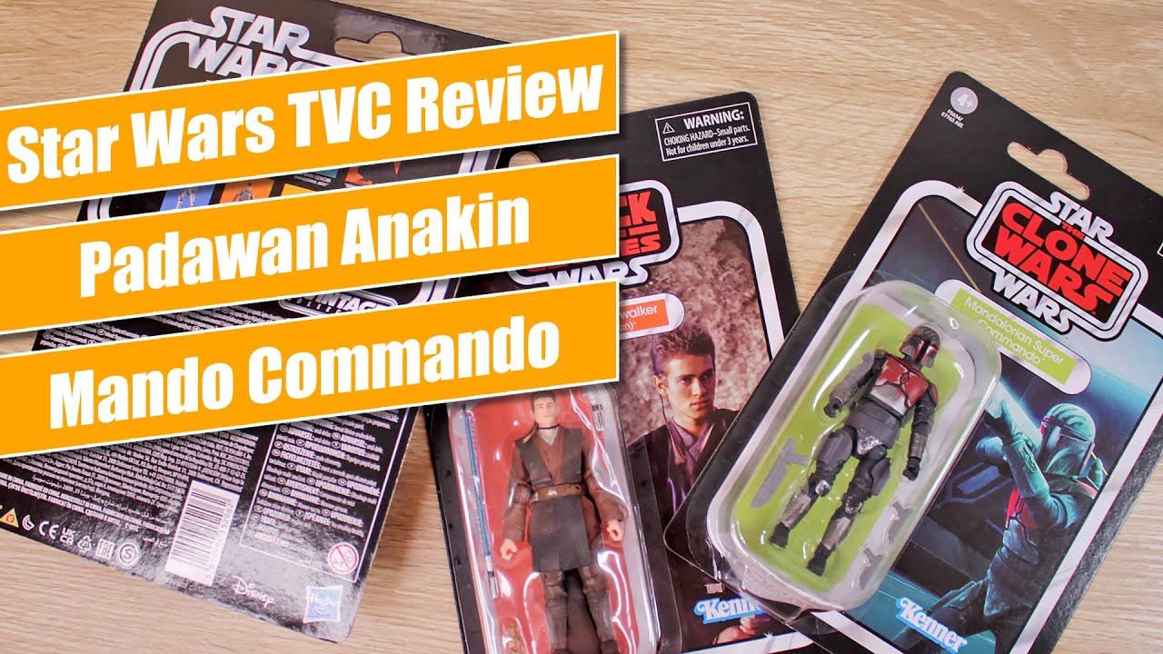 New Anakin and Mando Super Commando TVC Figures - In-Hand Review - YouTube