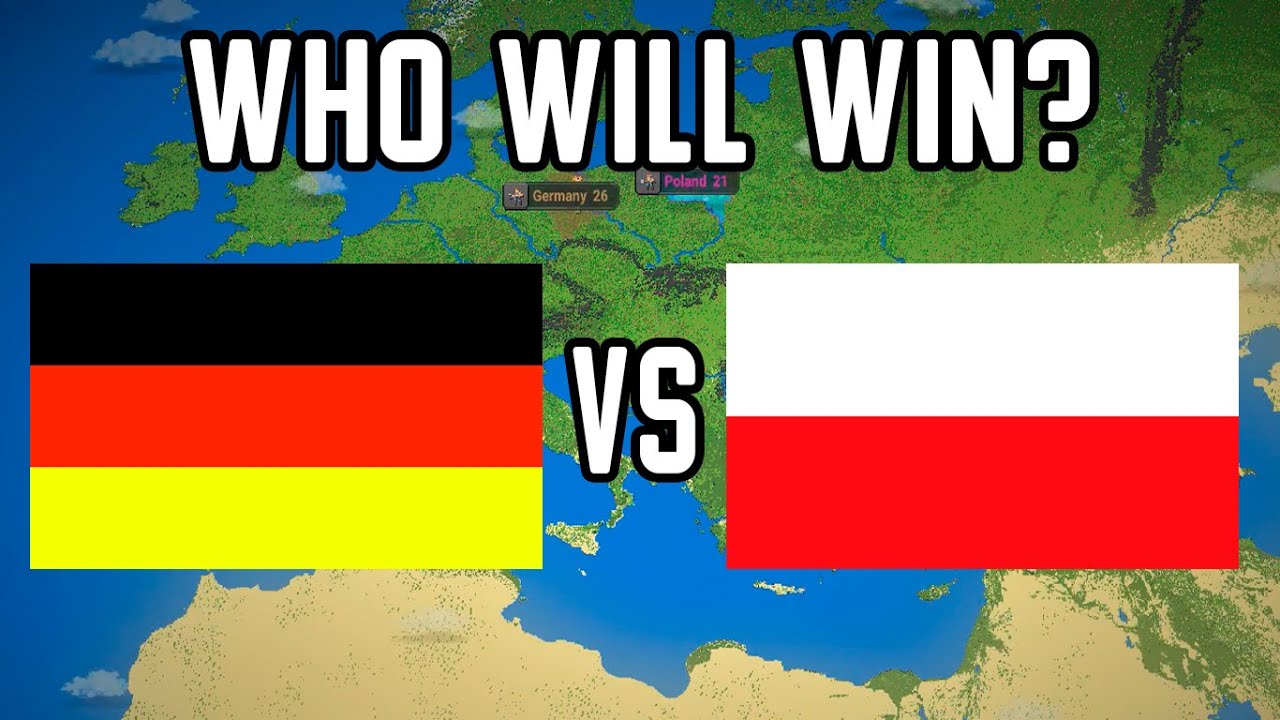 Germany vs Poland | Which Country Will Win? | World Box Timelapse 60 ...