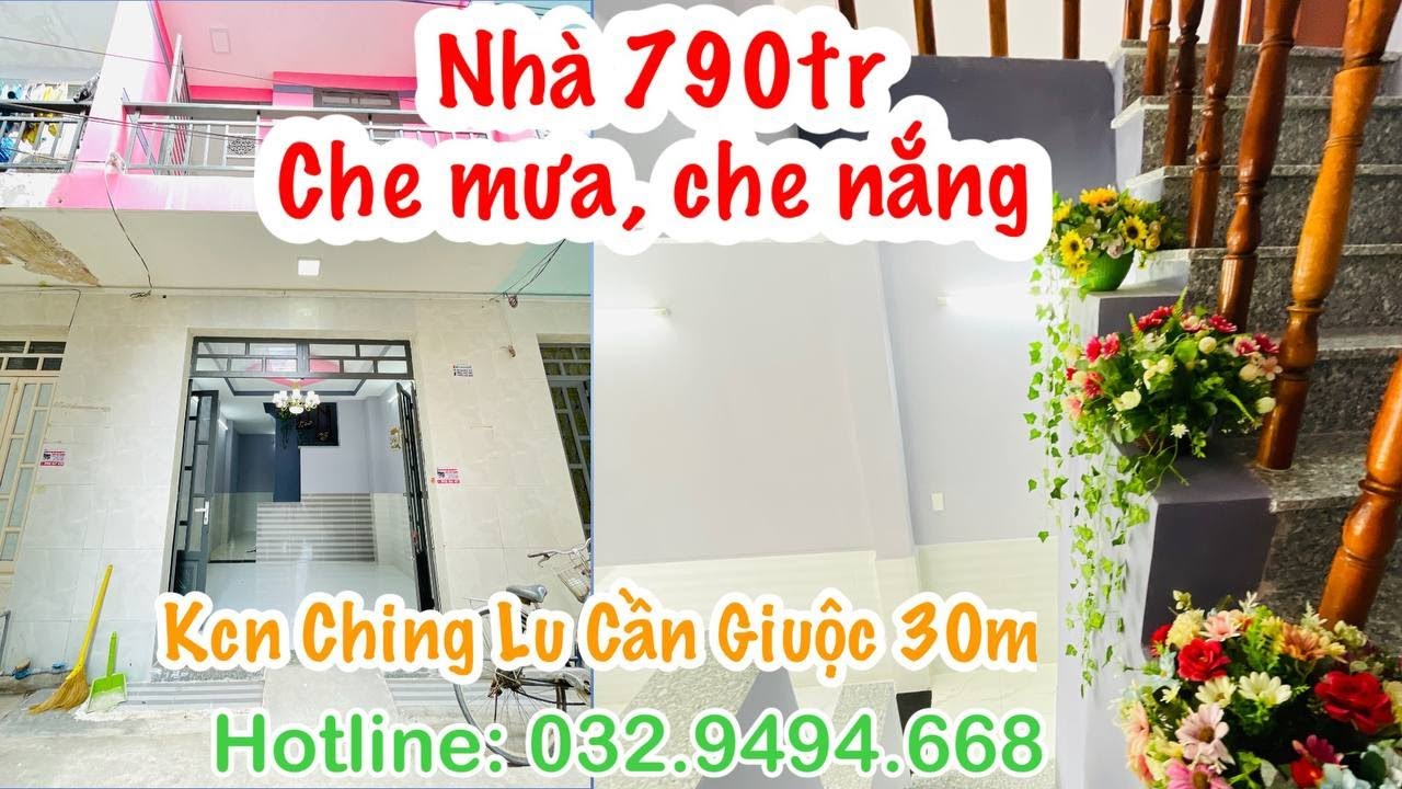 NHÀ 790TR, 1T 1L, PN,2WC ngay KCN CHING LU CẦN GIUỘC, CÁCH BHX 400M. LH ...